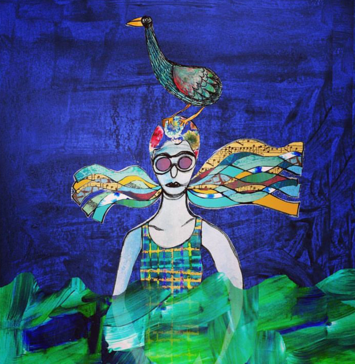 Athlete with a bird, singing a bewitching song – Studio Cennen